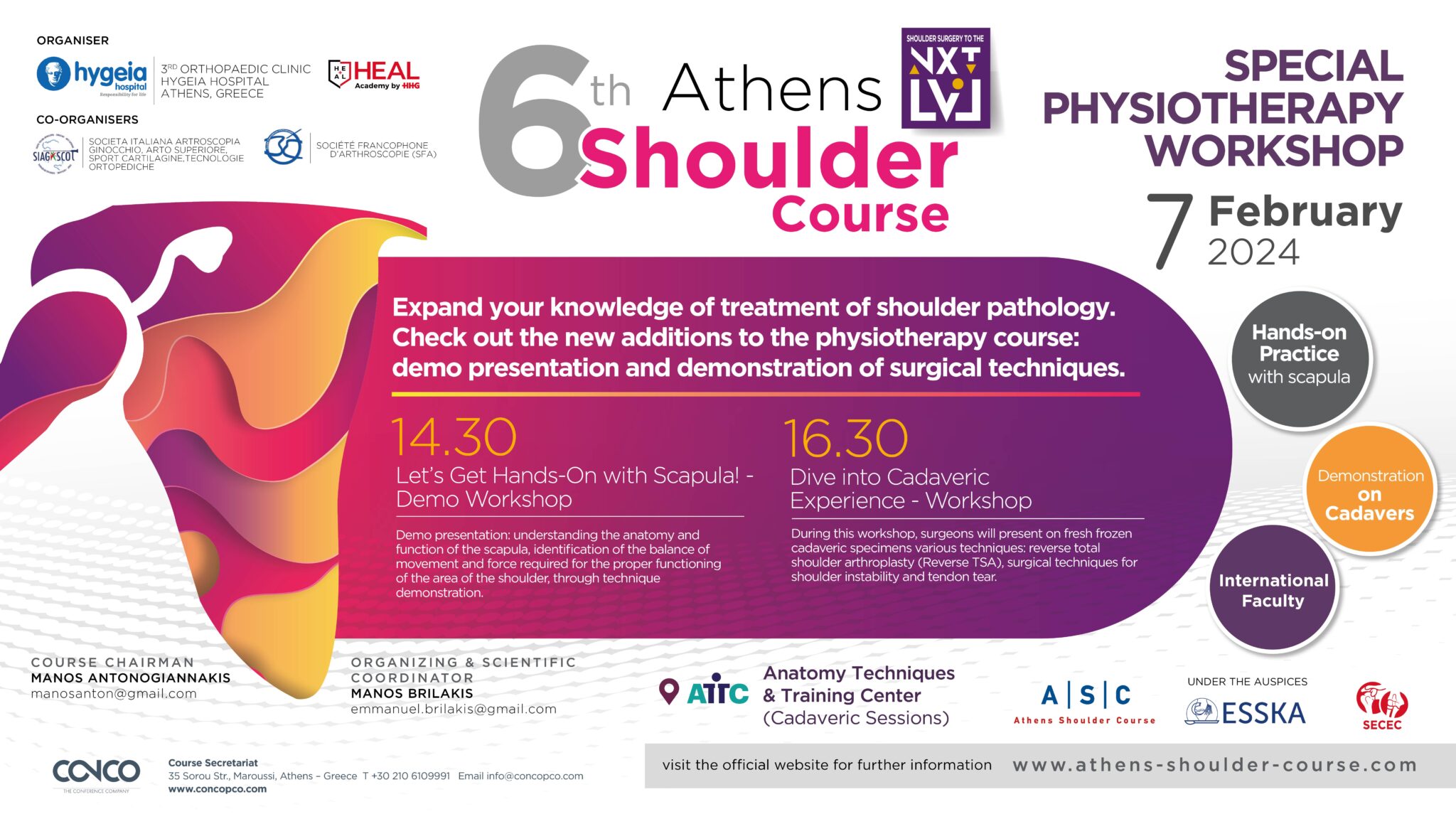 Special Physio Workshop | Athens-shoulder-course.com